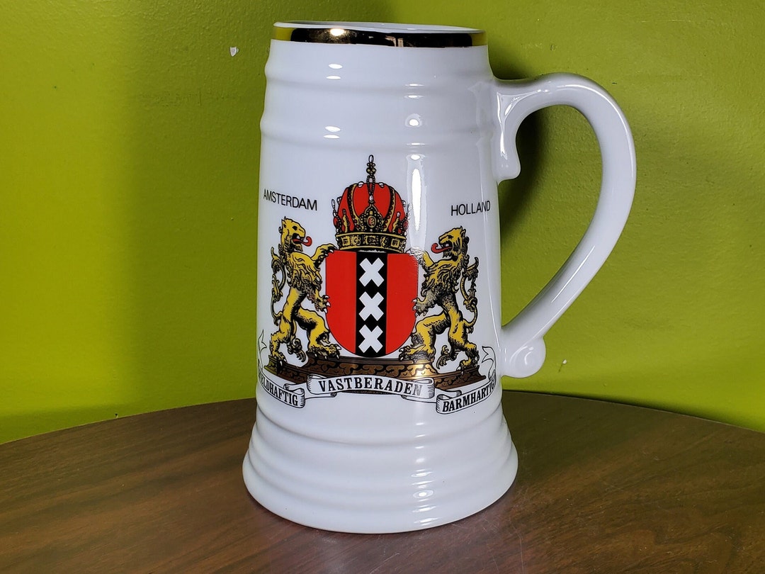 Vintage Ceramic German-style Beer Stein-mug - 'amsterdam - Heldhaftig ...