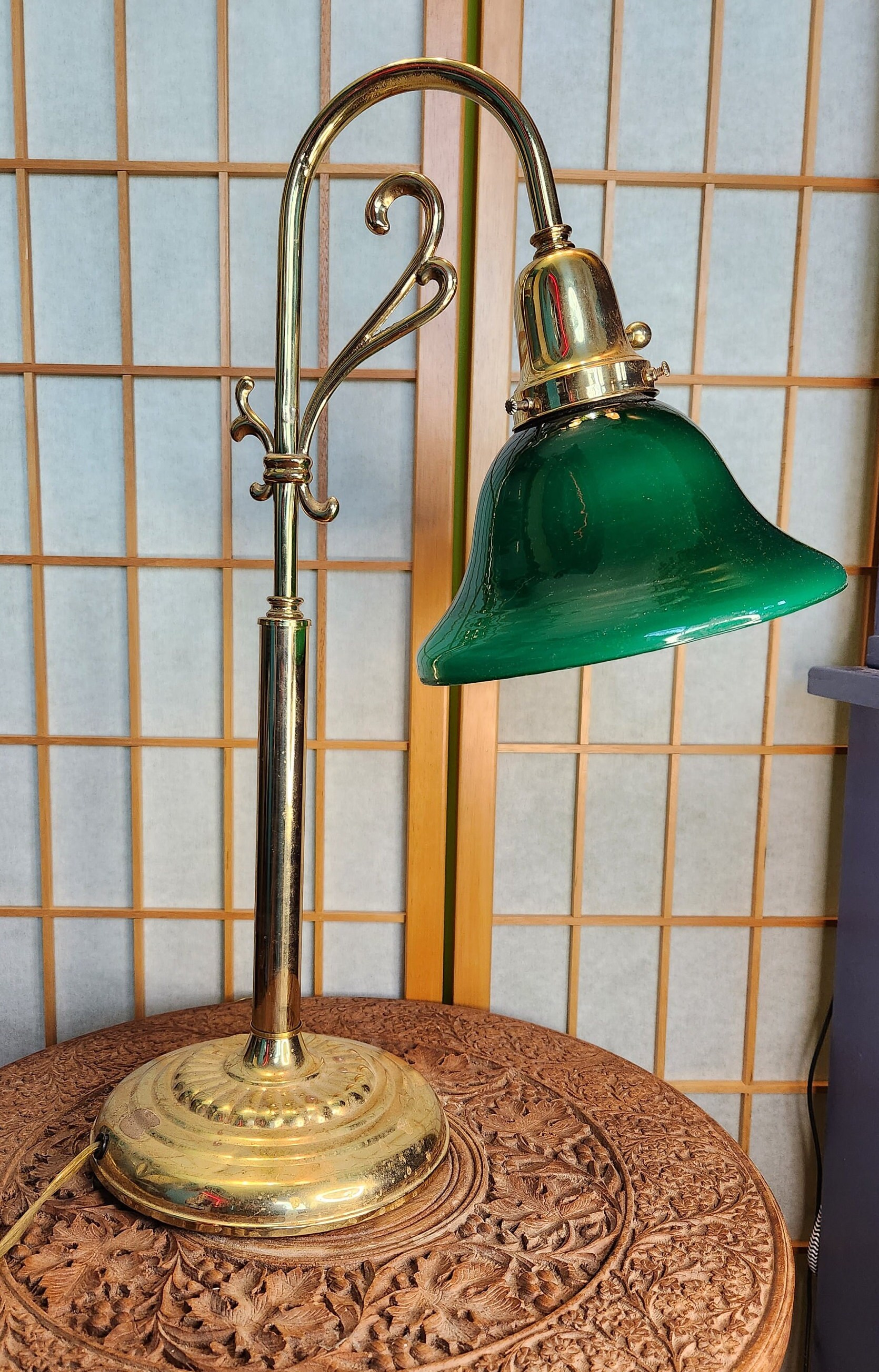 Lamp, Green, Gooseneck, Desk, Accent, Office, Green, Vintage - Etsy