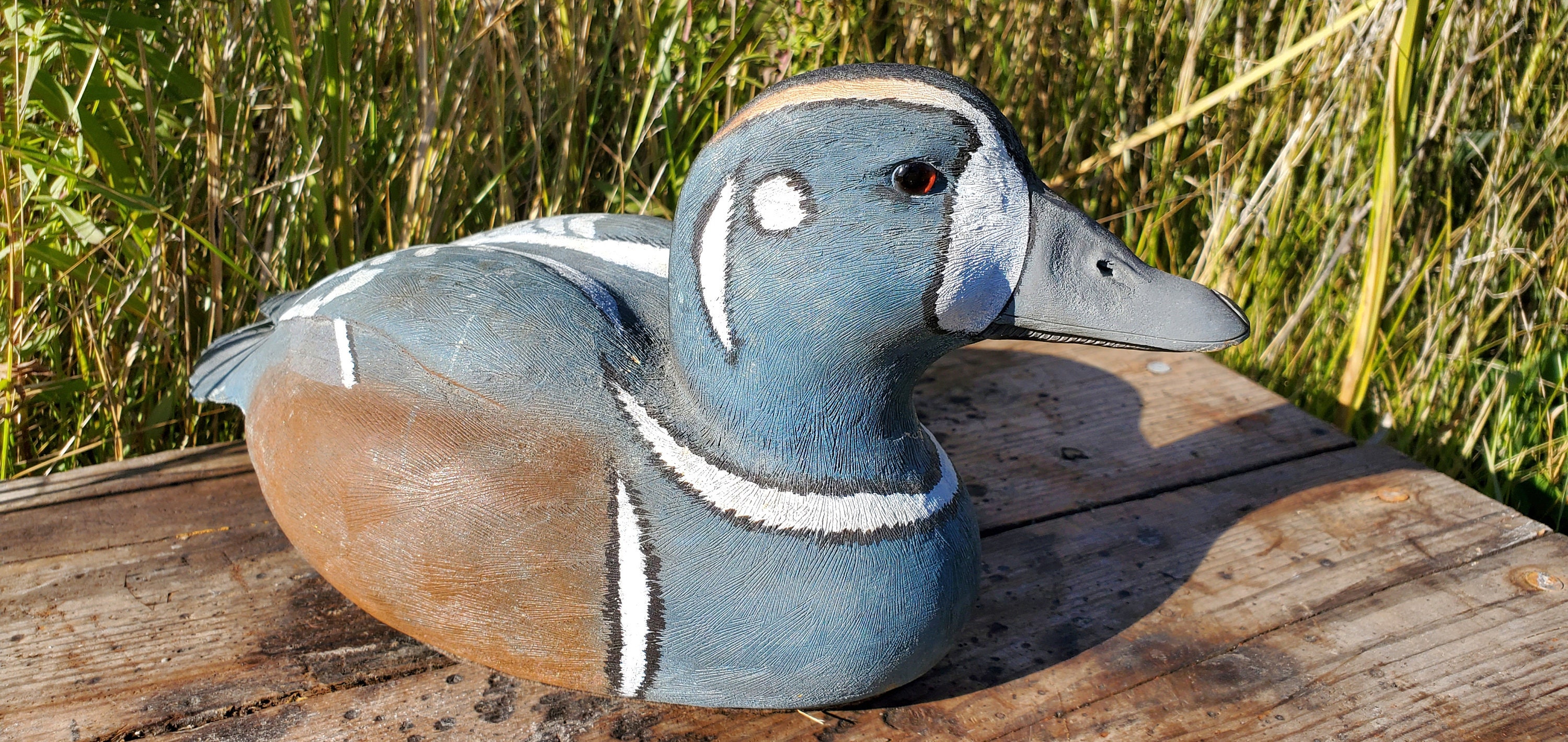 Vintage Barry Cowen Wooden Harlequin Duck Decoy Carving - Etsy