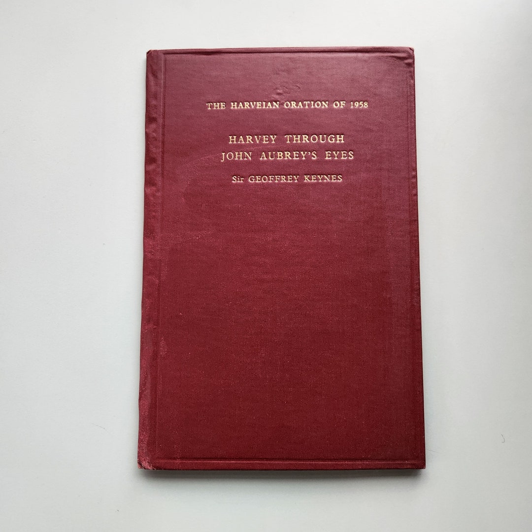 Book, Harvey Through John Aubrey's Eyes, Sir Geoffrey Keynes, Signed by ...