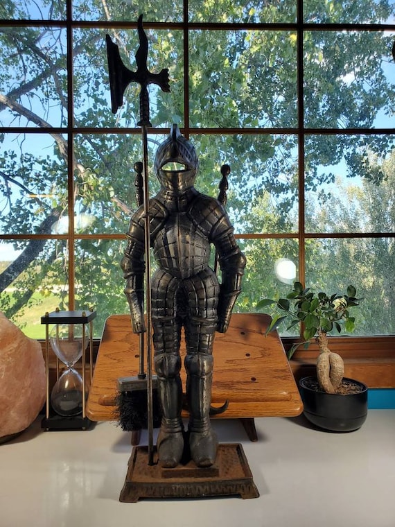 Vintage Cast Iron Knight Companion Fireside Set - Etsy