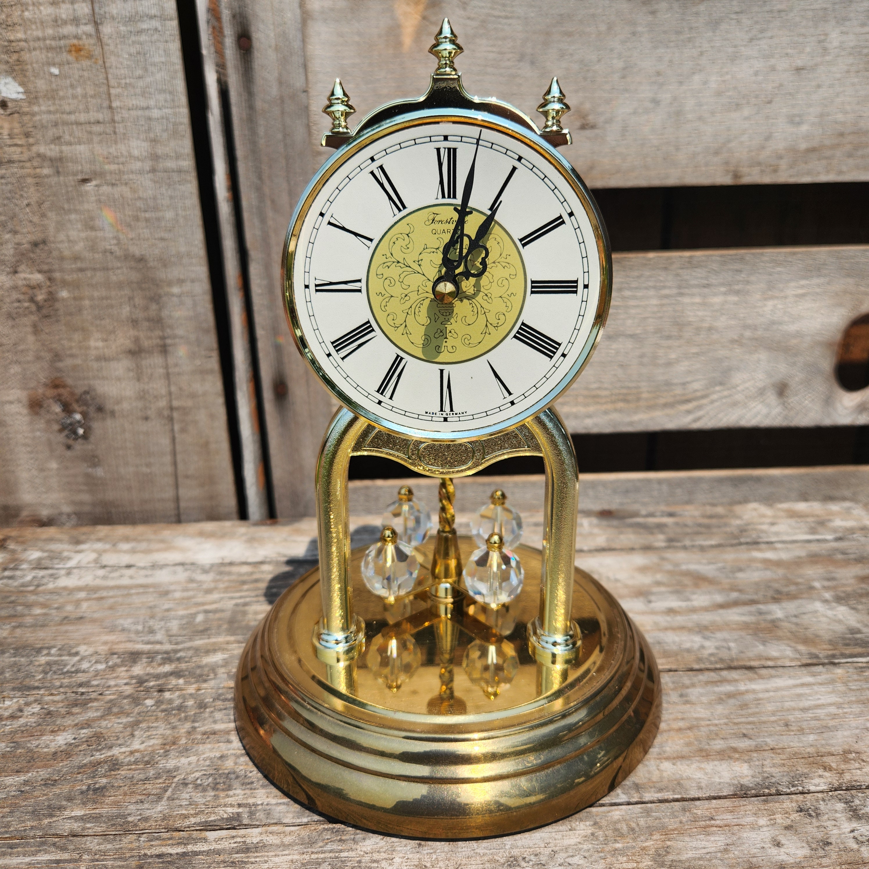 Clock, Anniversary Clock, Forestville, Made in Germany, Vintage - Etsy