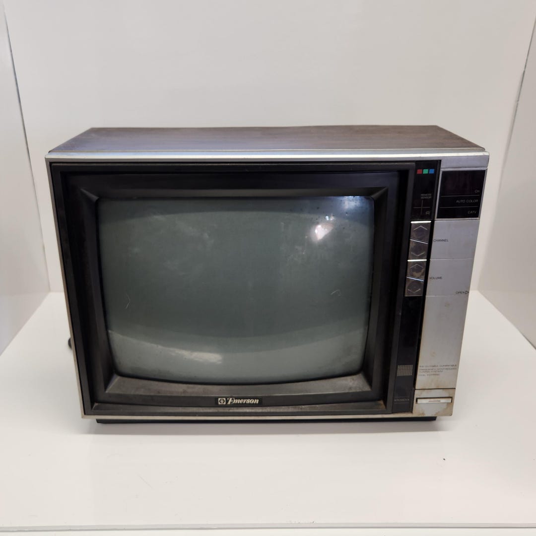 Television, Emerson ECR 1350, CRT TV, 1990, Vintage - Etsy