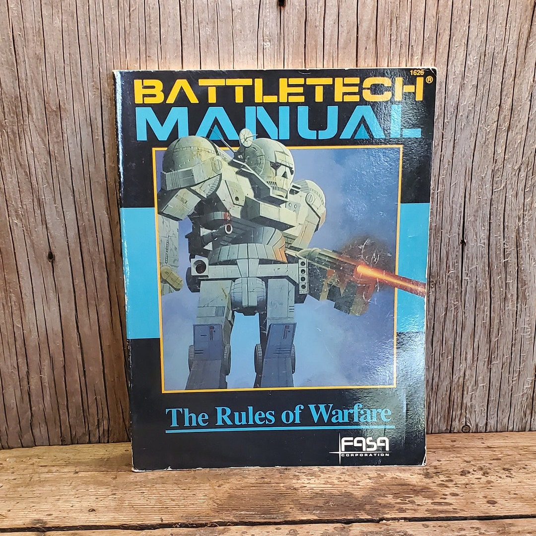 Book, 'the Rules of Warfare' Battletech, Mechwarrior, 1987, Vintage - Etsy