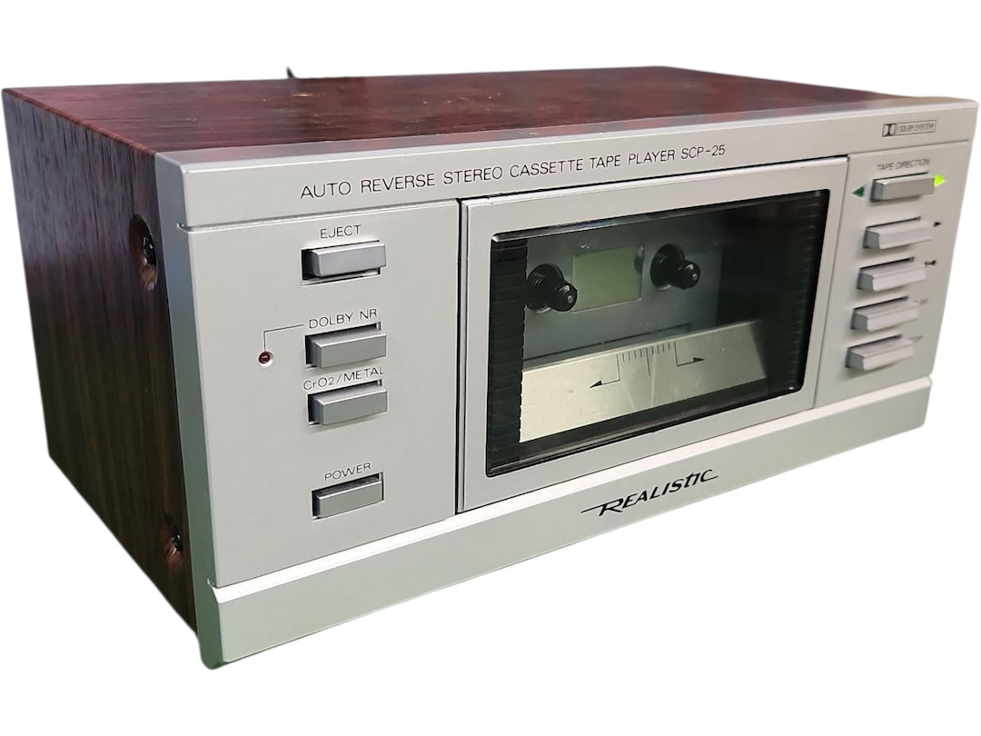 Cassette Player, Realistic SCP-25, Not Working, Stereo, Auto Reverse ...