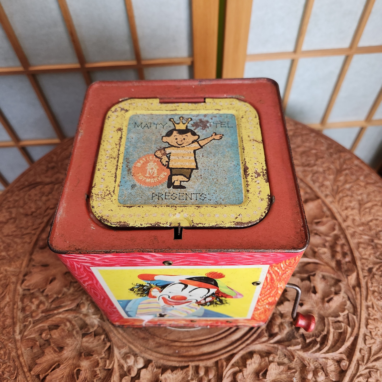 Jack-in-the-box, Matty Mattel, Clown, Jester, Random Pop-up Mechinism ...