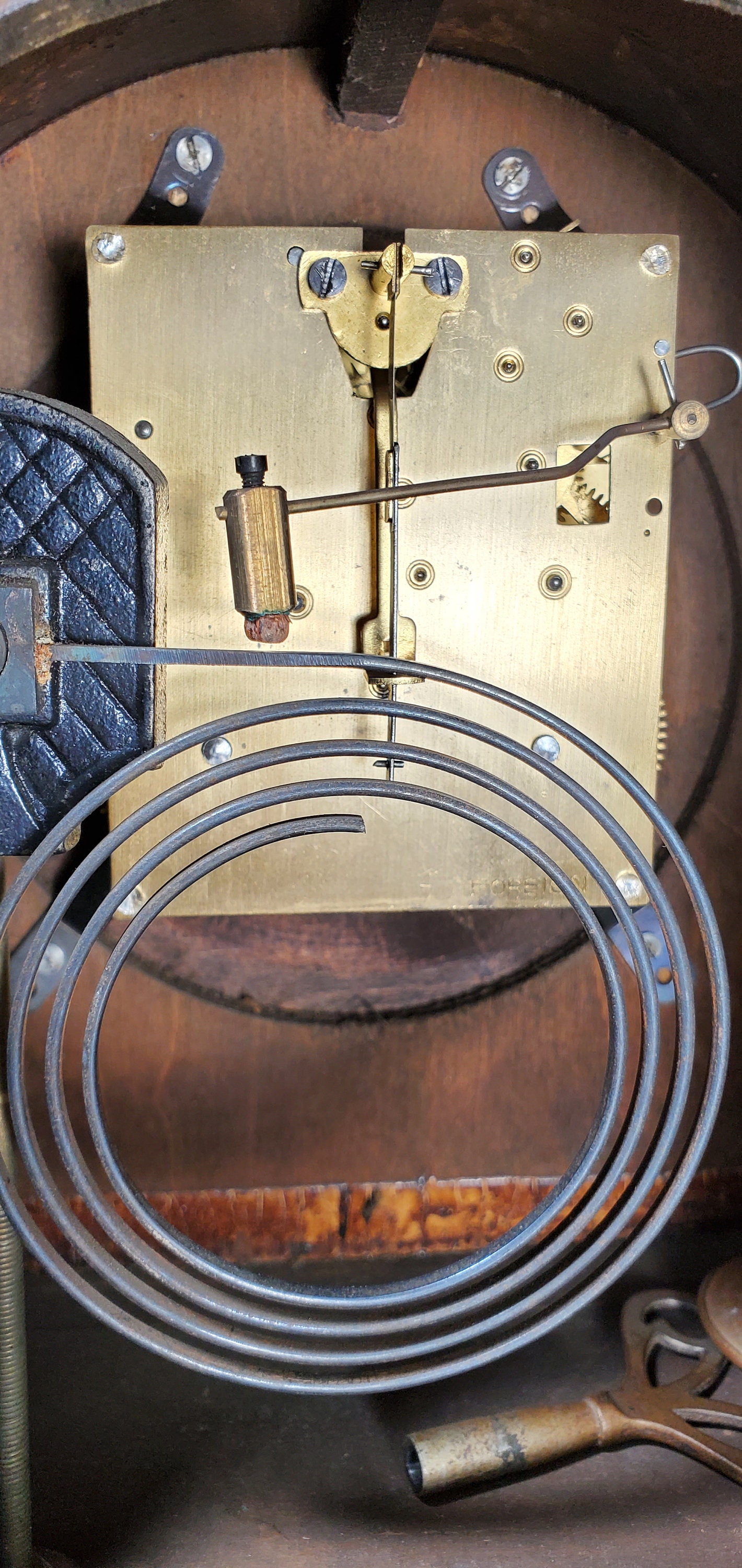 Vintage Key Wind Pendulum Table Clock W/ Key - Etsy