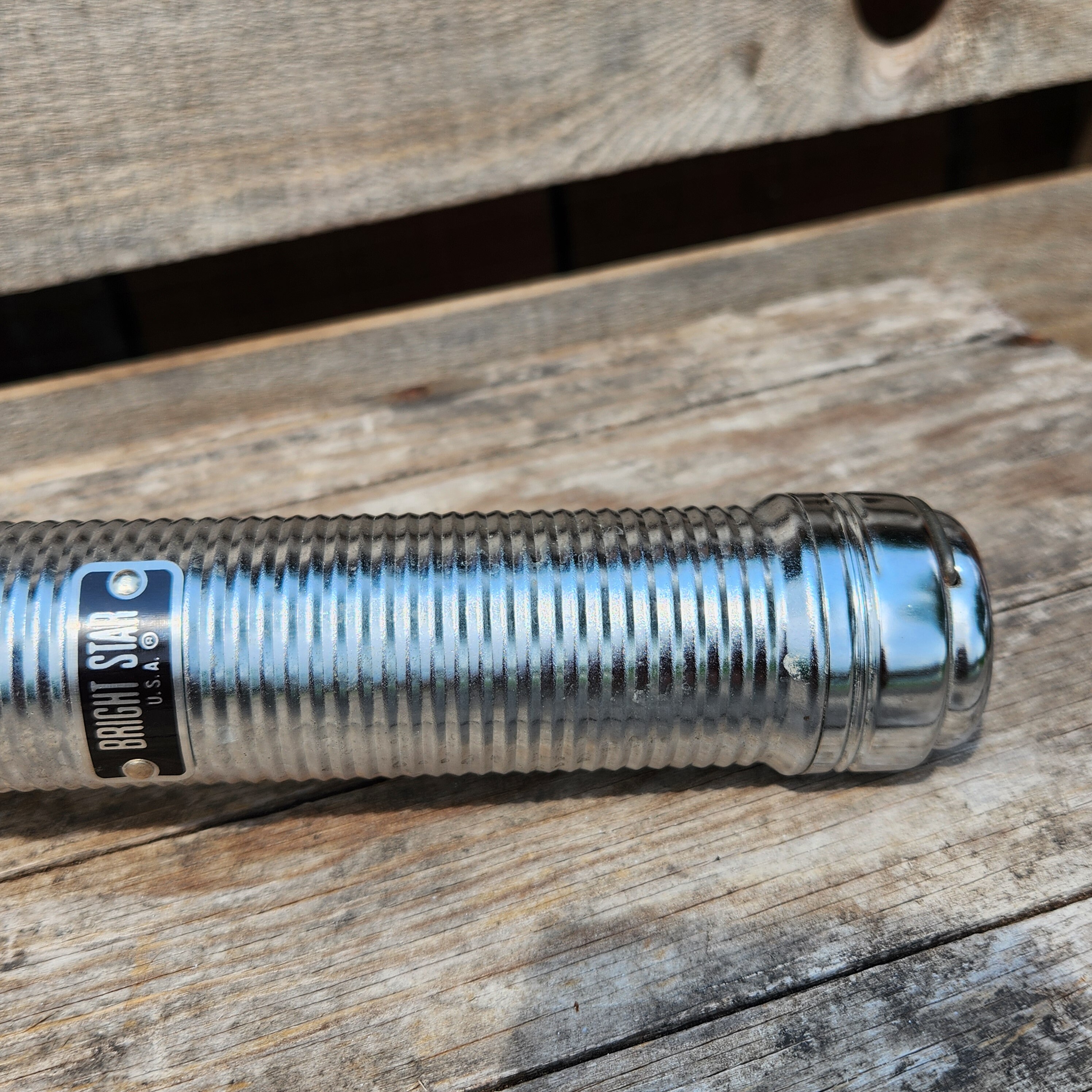 Flashlight, Bright Star, Silver Coloured, Made in USA, Vintage - Etsy