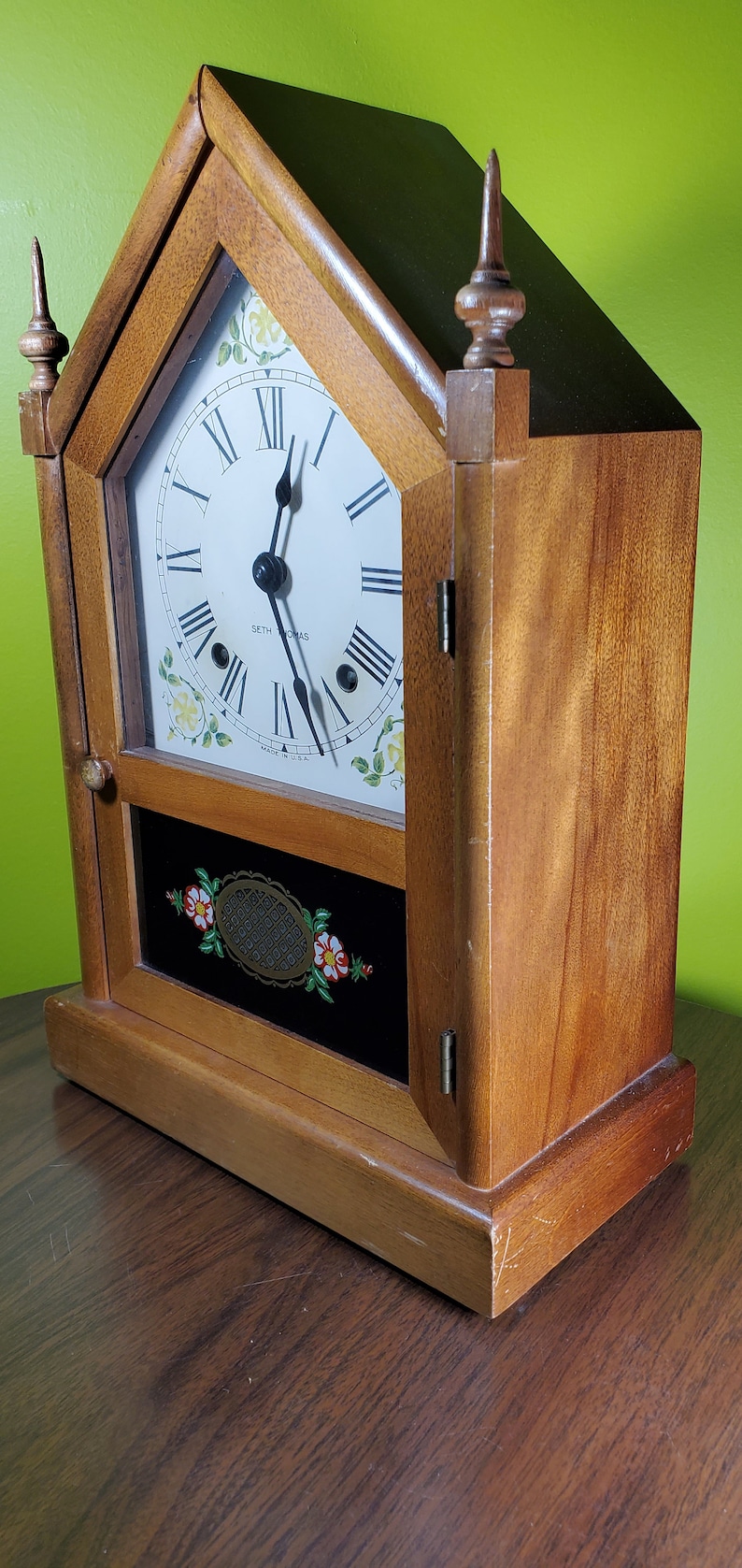 Antique, Seth Thomas, Sharon 7-W, Steeple Pendulum Wind Mantel Clock - Etsy