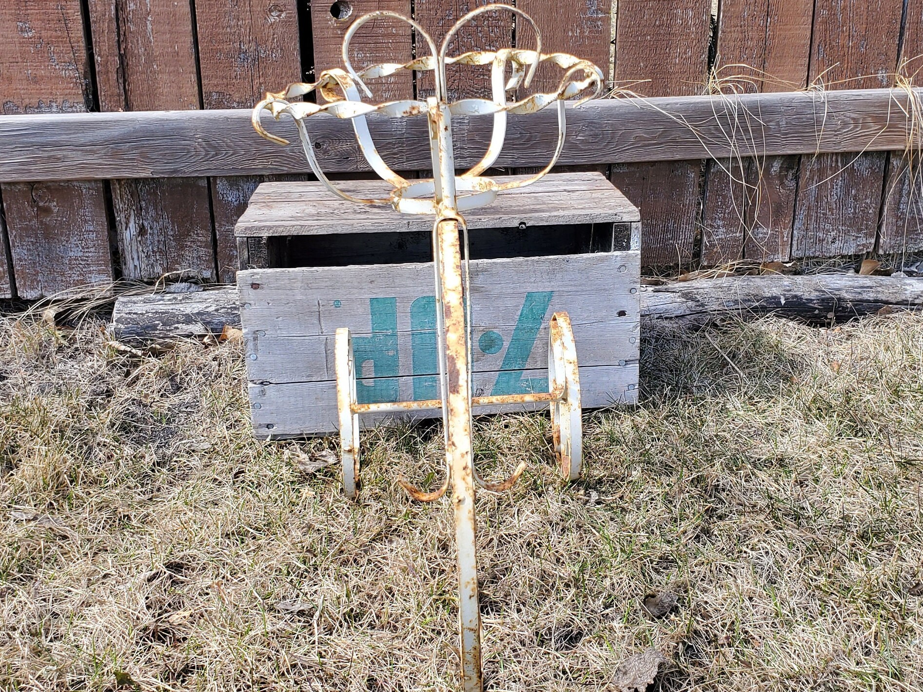 Rustic Bicycle Plant Stand, Wrought Iron, Vintage - Etsy