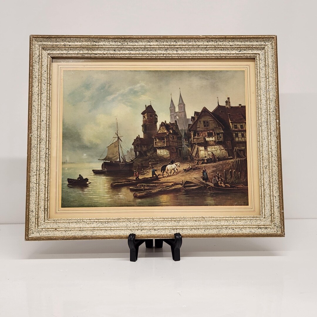 Art, on the Banks of the Scheldt River, Wilhelm Alexander Meyerheim ...
