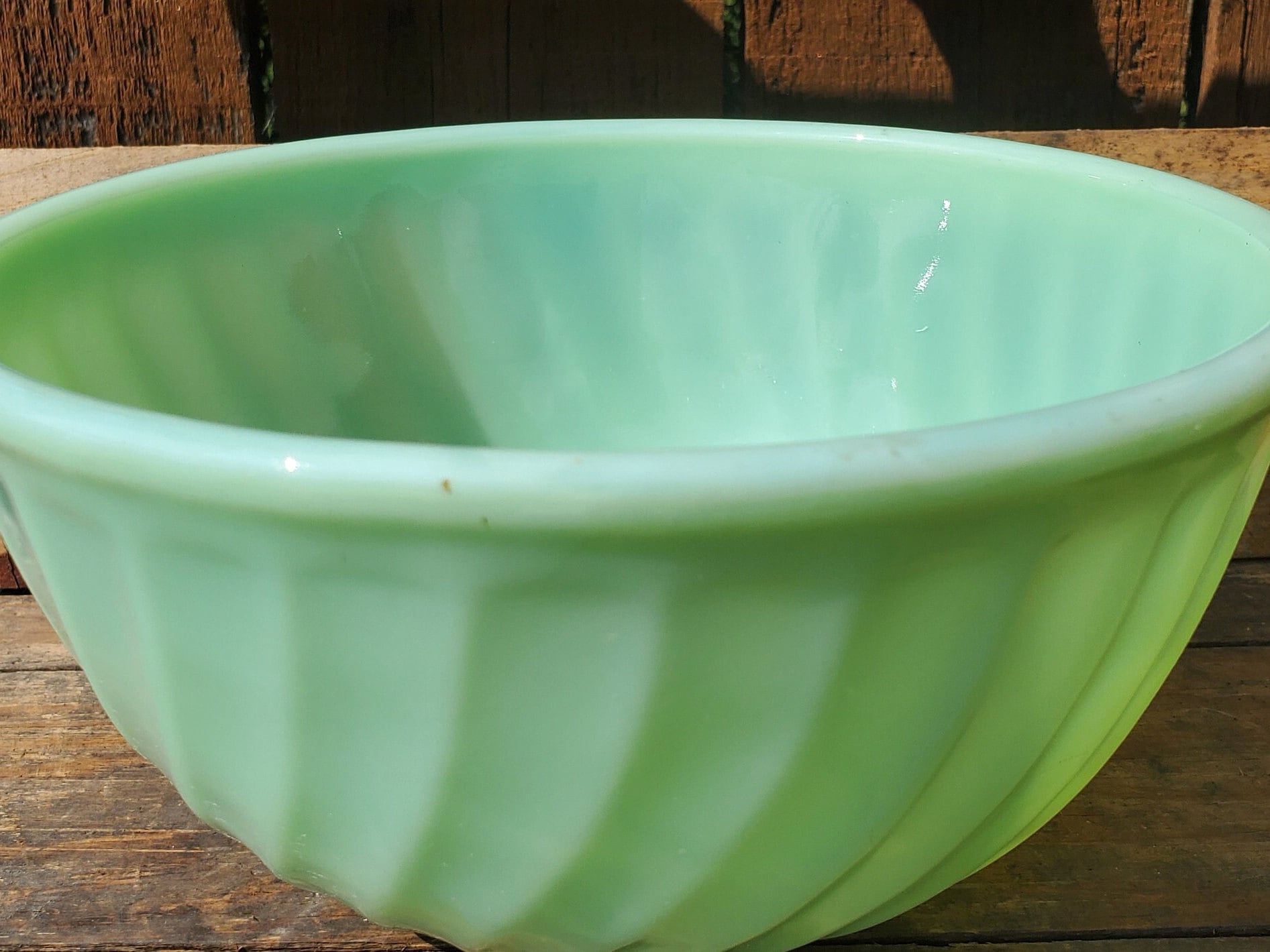Fire King, Swirl, Mixing Bowl, Jadeite, Nesting, Anchor Hocking ...