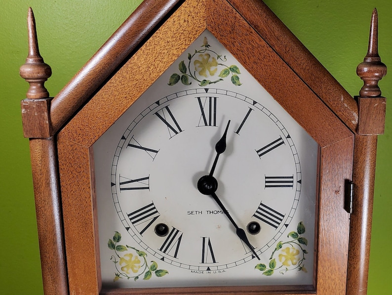 Antique, Seth Thomas, Sharon 7-W, Steeple Pendulum Wind Mantel Clock - Etsy