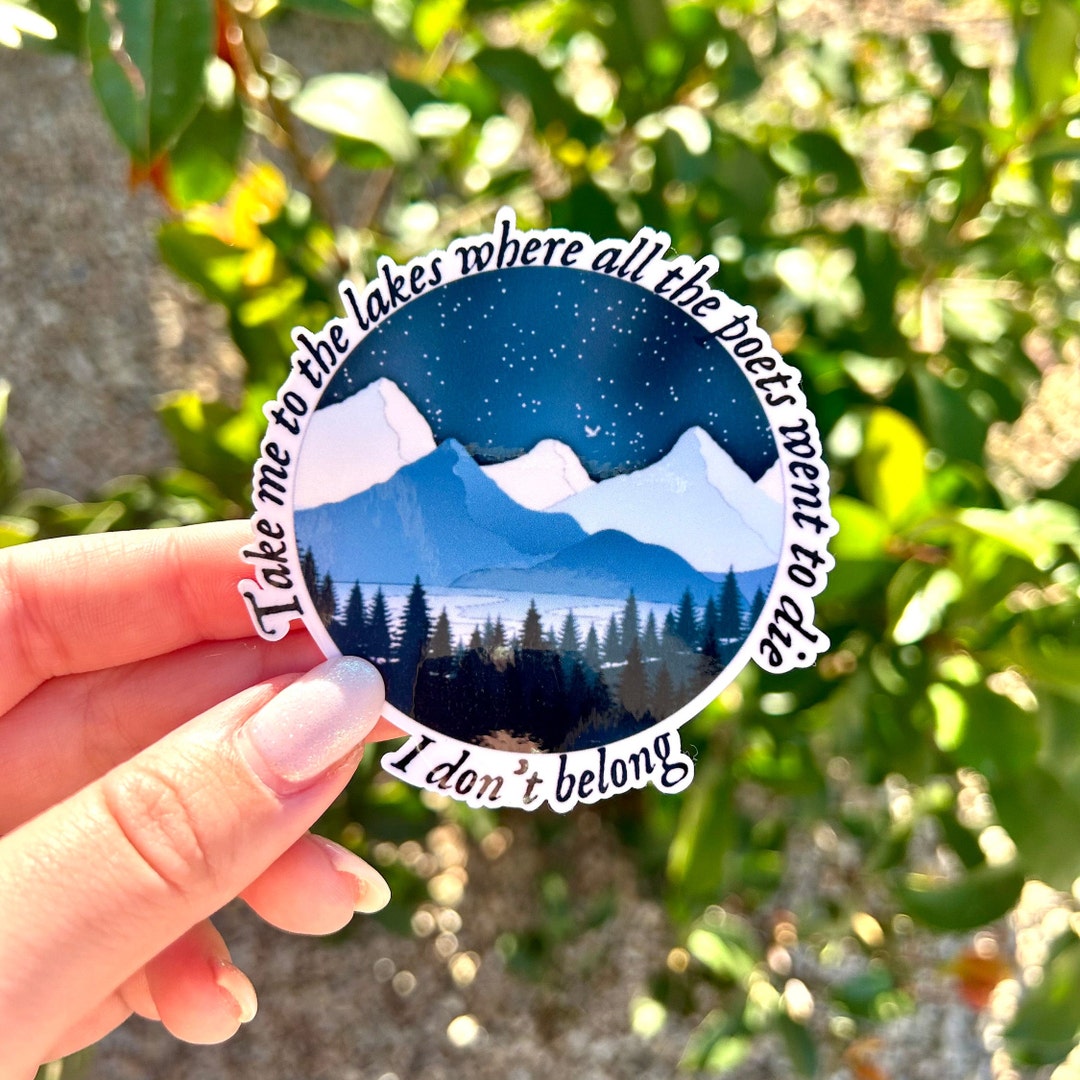 The Lakes Sticker, Taylor Sticker, Taylor Lyrics Sticker, Ever More ...