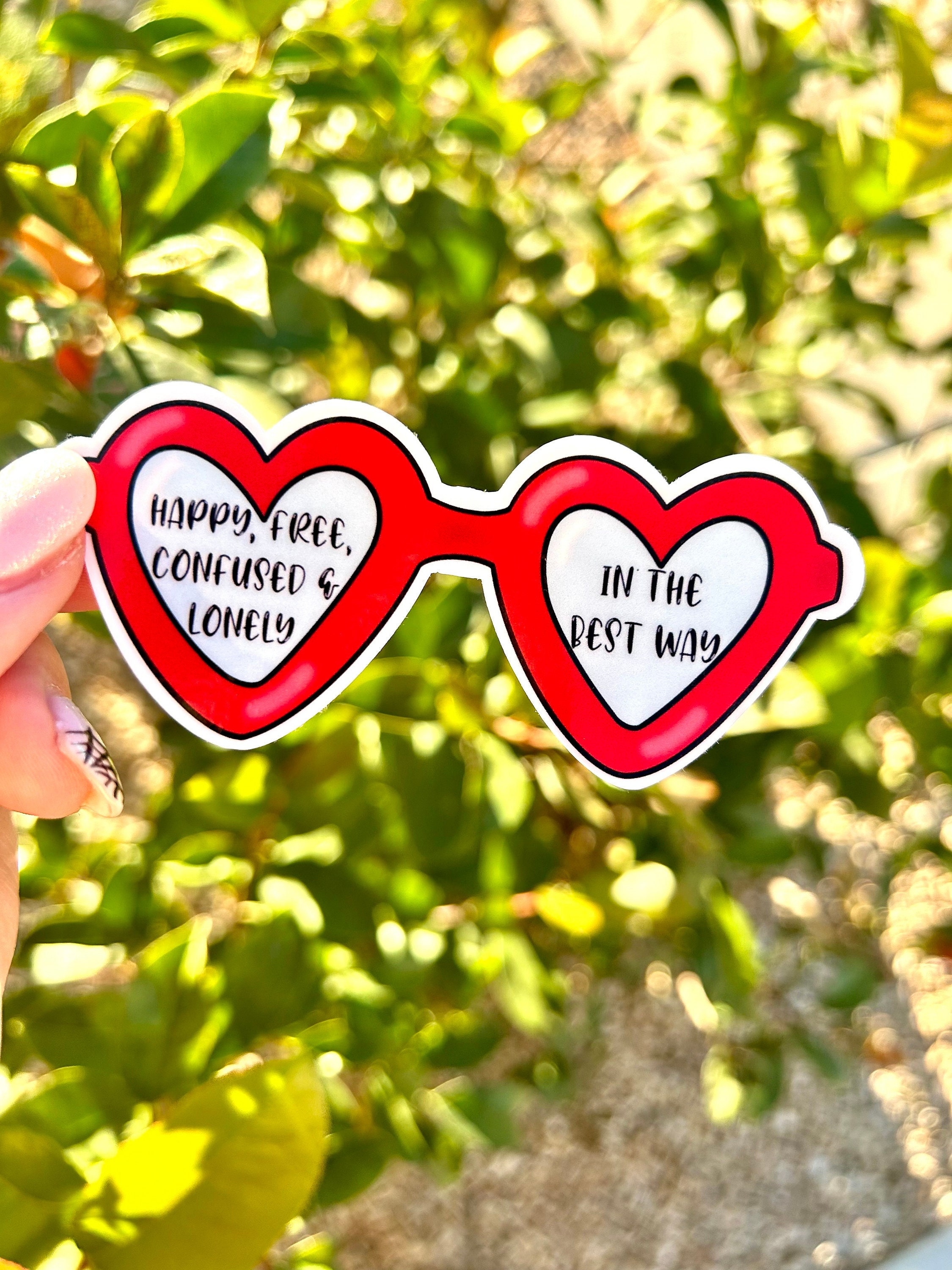 Heart Glasses 22 Sticker Taylor Sticker Swift Sticker - Etsy