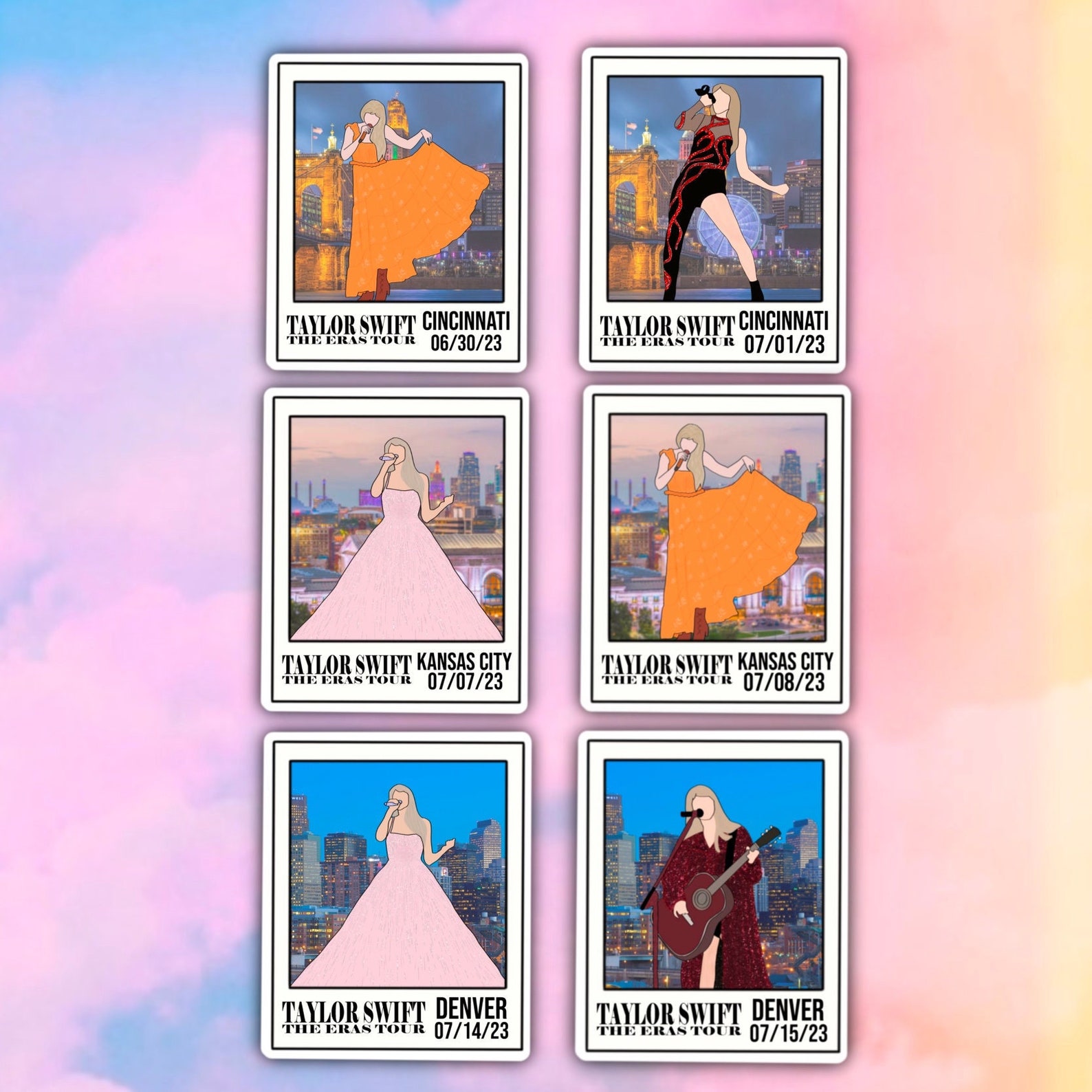 Taylor Sticker, Eras Tour Cities, Taylors Version, Swift Lover, Speak ...