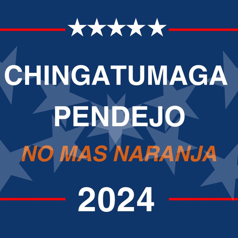 Chinga Tu Maga Yard Sign - Etsy