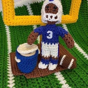 Crochet Football Player Pattern as Seen on the Superbowl Pregrain - Etsy