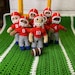 Crochet Football Player Pattern as Seen on the Superbowl Pregrain - Etsy