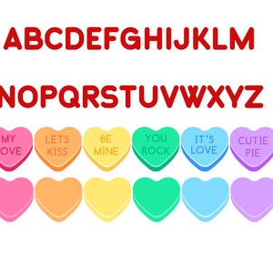 SVG Sweethearts Candy Font - Etsy