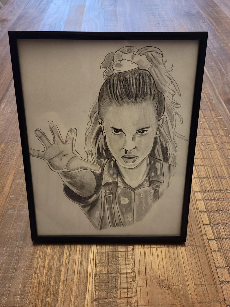 Eleven Drawing - Stranger Things - 8"x10" - Etsy