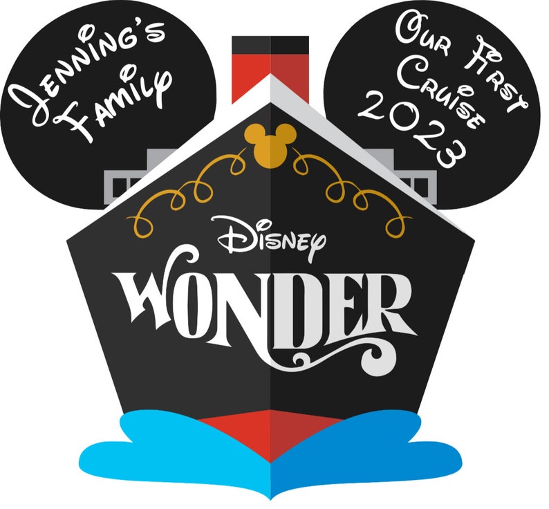 Disney Wonder Cruise Ship Magnet Fully Customisable With Any Etsy