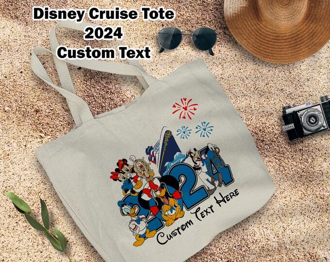 Disney Cruise Tote Bag 2024 - Fish Extender Pixie Dust Gift - Custom ...