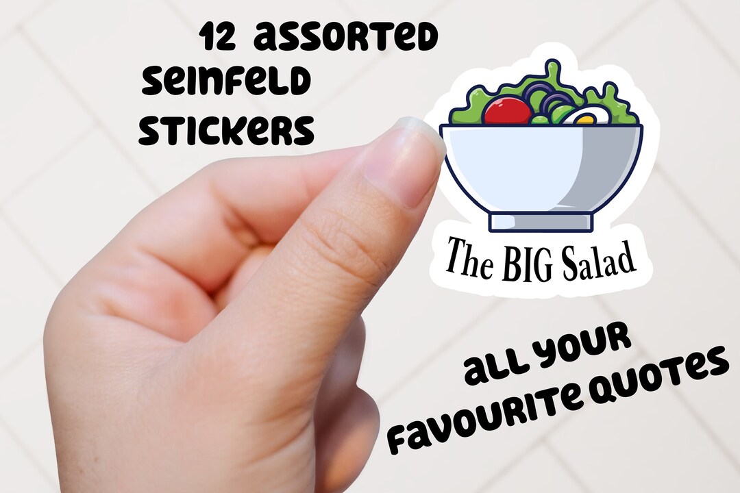 Seinfeld Food Quote Stickers 12 Assorted Designs Large - Etsy