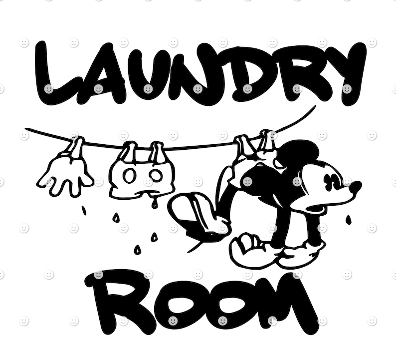Mickey Mouse Laundry Room Sign – SVG, PNG, JPG (digital Download) - Etsy