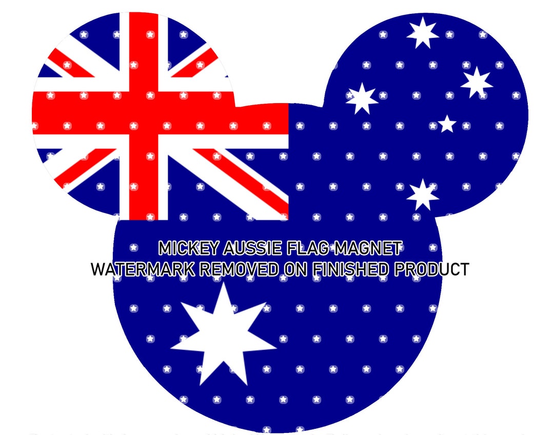 Mickey Aussie Australian Flag Magnet - Cruise Stateroom Cabin Decor ...