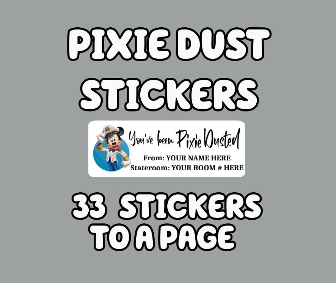 Pixie Dust Fish Extender Gift Stickers - Custom Made for Your Cruise or ...