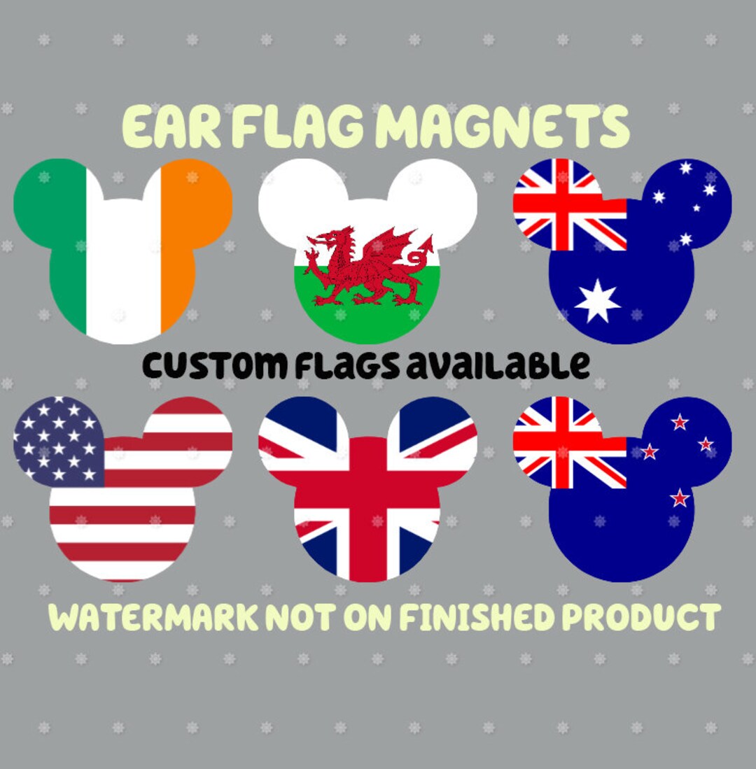 Mickey Ear Flag Magnet - Cruise Stateroom Cabin Decor - Wonder Fantasty ...