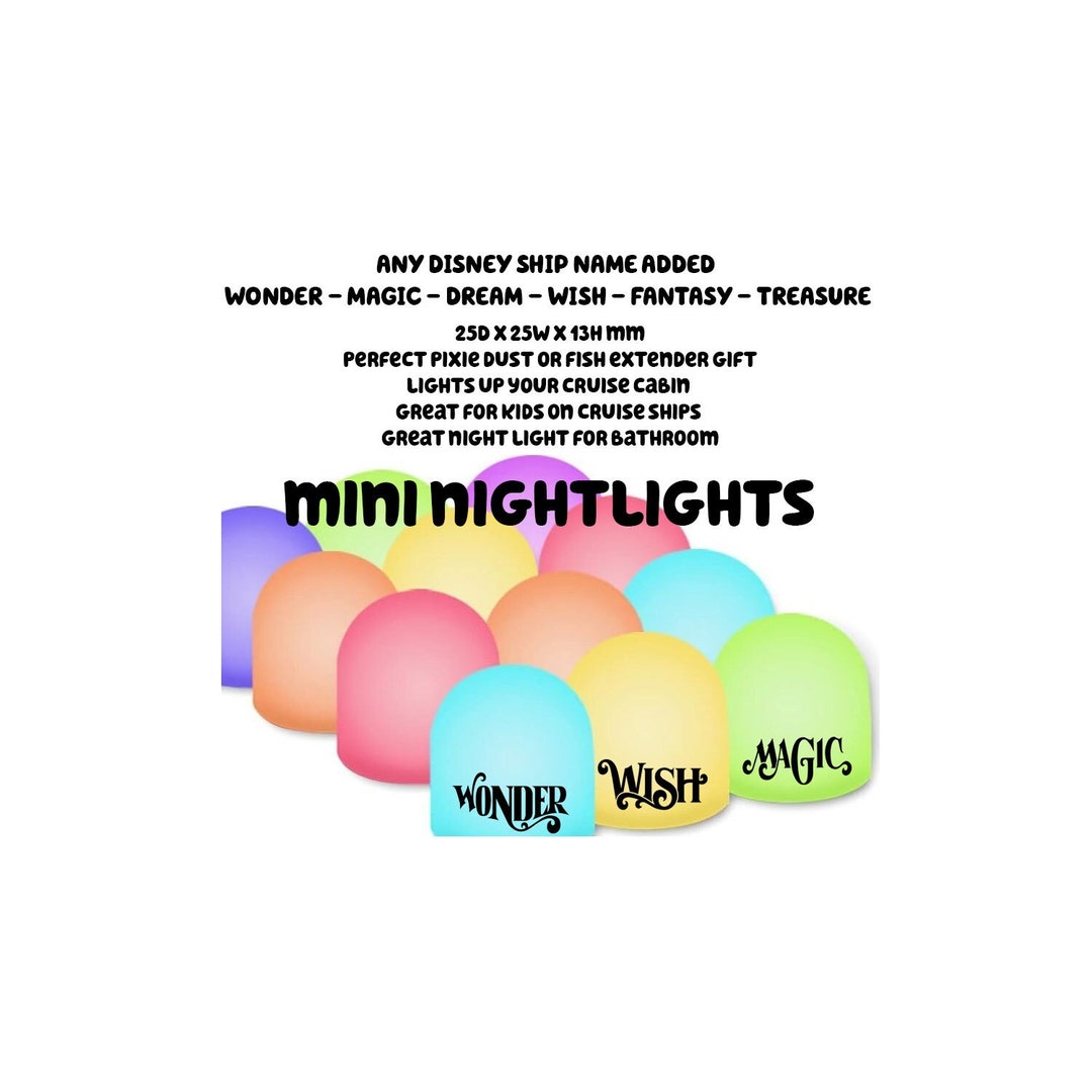 Disney Cruise Pixie Dust Gift Night Light Cruise Stateroom Color Change ...