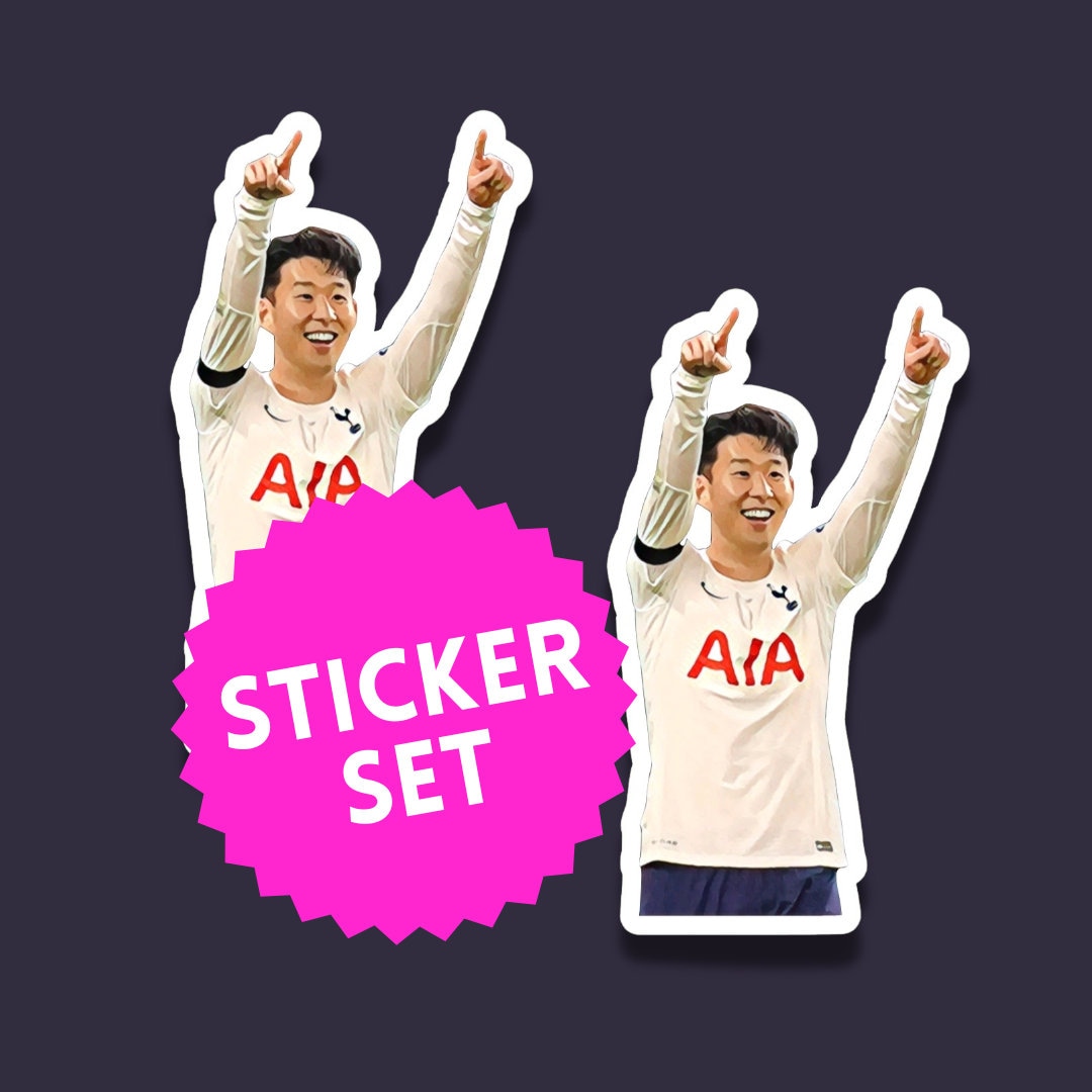 Son Heung-min Sticker Set Choose Your Set Size: 2, 3, or 4 Stickers ...