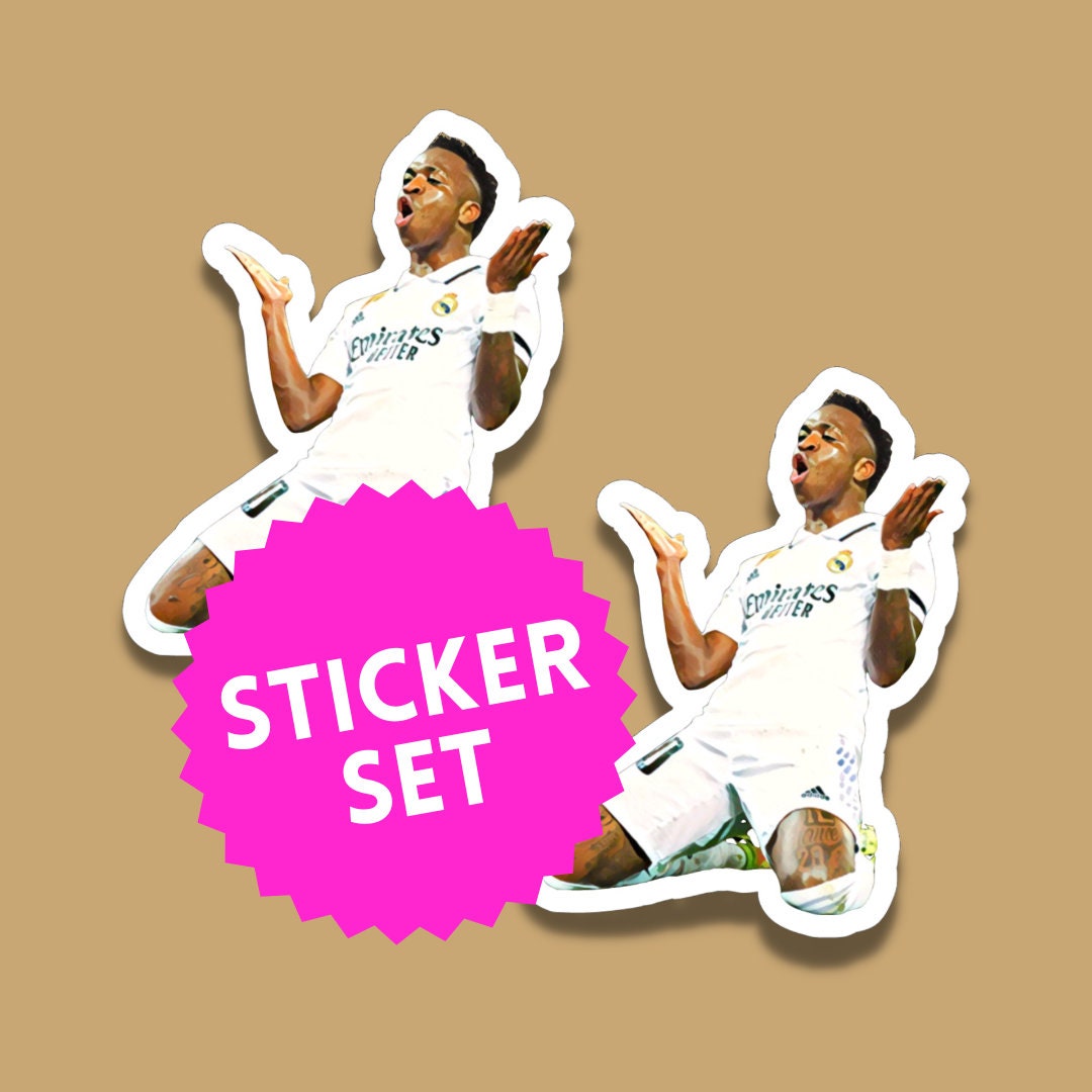 Vinicius Jr Sticker Set Choose Your Set Size: 2, 3, or 4 Stickers ...