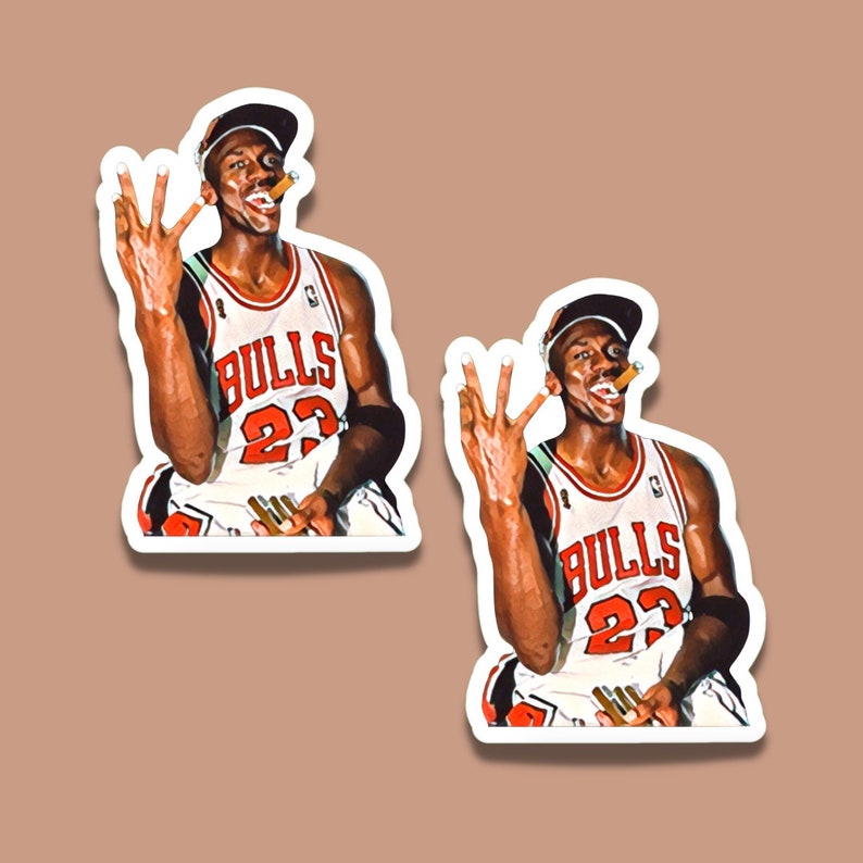 Michael Jordan Sticker Set Choose Your Set Size: 2, 3, or 4 Stickers ...