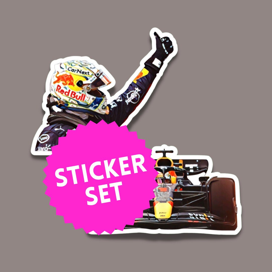 Max Verstappen Sticker Set 3 and 2 Inches in Height F1 - Etsy