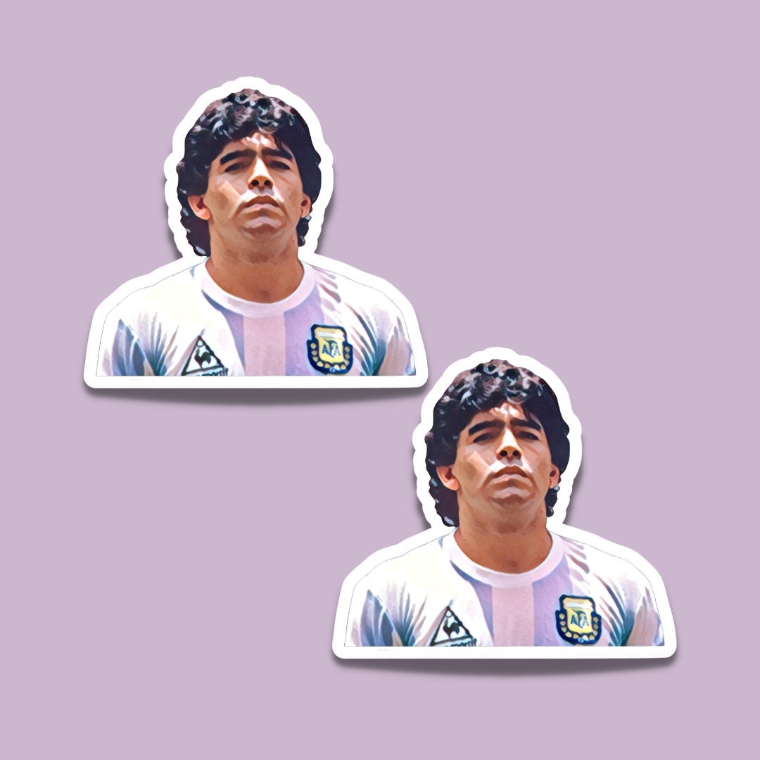 Diego Maradona Sticker Set Choose Your Set Size: 2, 3, or 4 Stickers ...