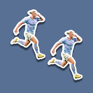 Erling Haaland Sticker Set Choose Your Set Size: 2, 3, or 4 Stickers ...