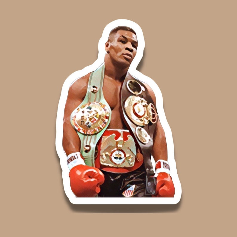 Mike Tyson Sticker Set Choose Your Set Size: 2, 3, or 4 Stickers ...