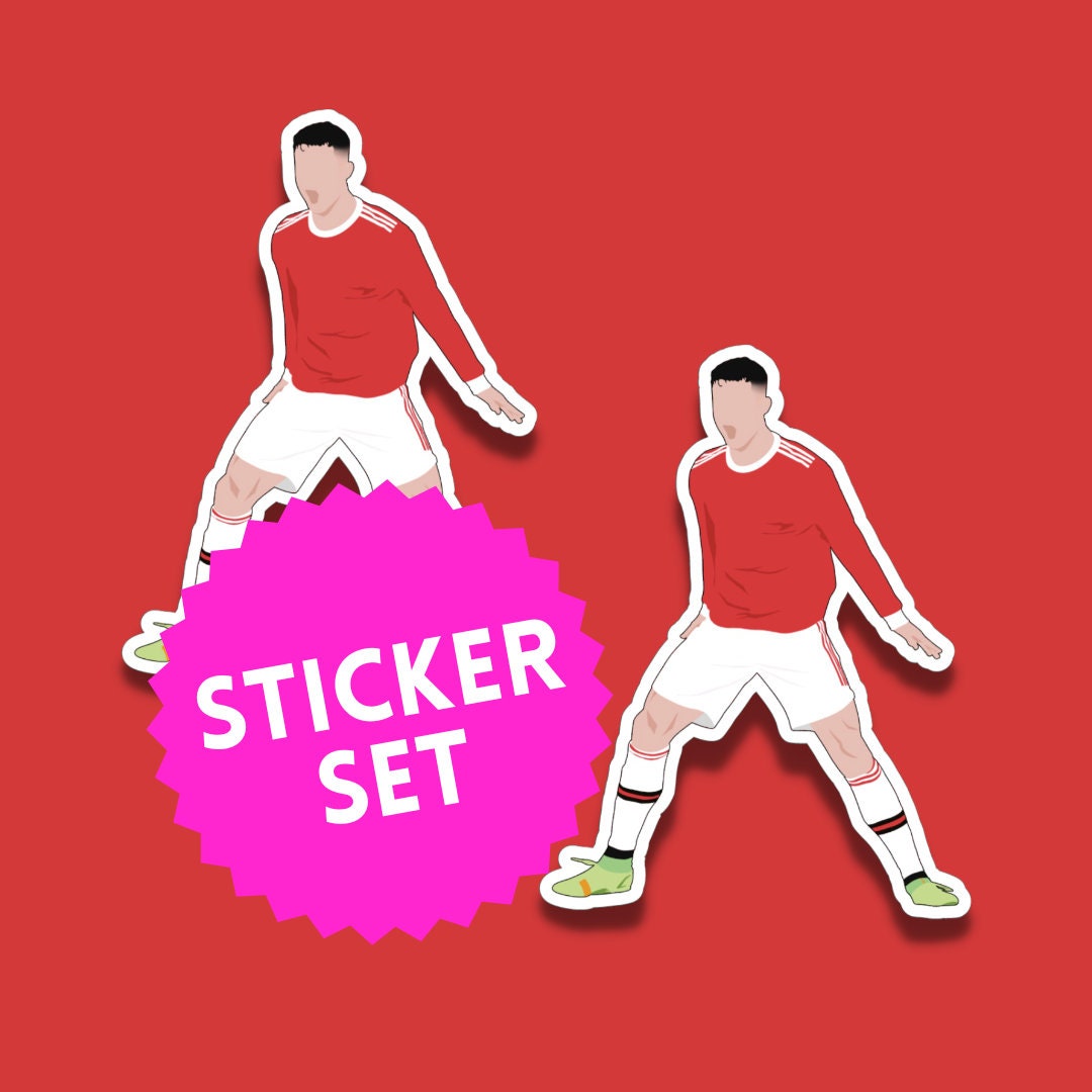 Cristiano Ronaldo SUI Minimalist Sticker Set Choose Your Set Size: 2, 3 ...