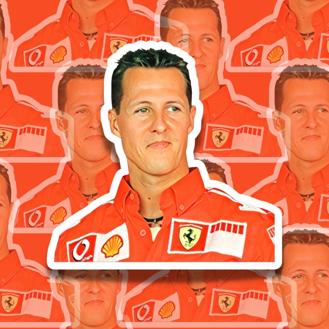 Michael Schumacher Sticker Set Choose Your Set Size: 2, 3, or 4 ...