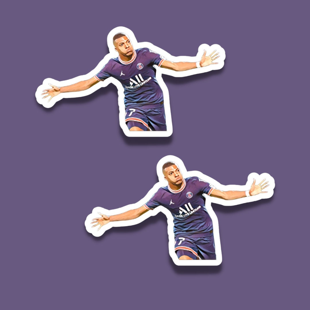 Kylian Mbappe Sticker Set Choose Your Set Size: 2, 3, or 4 Stickers ...