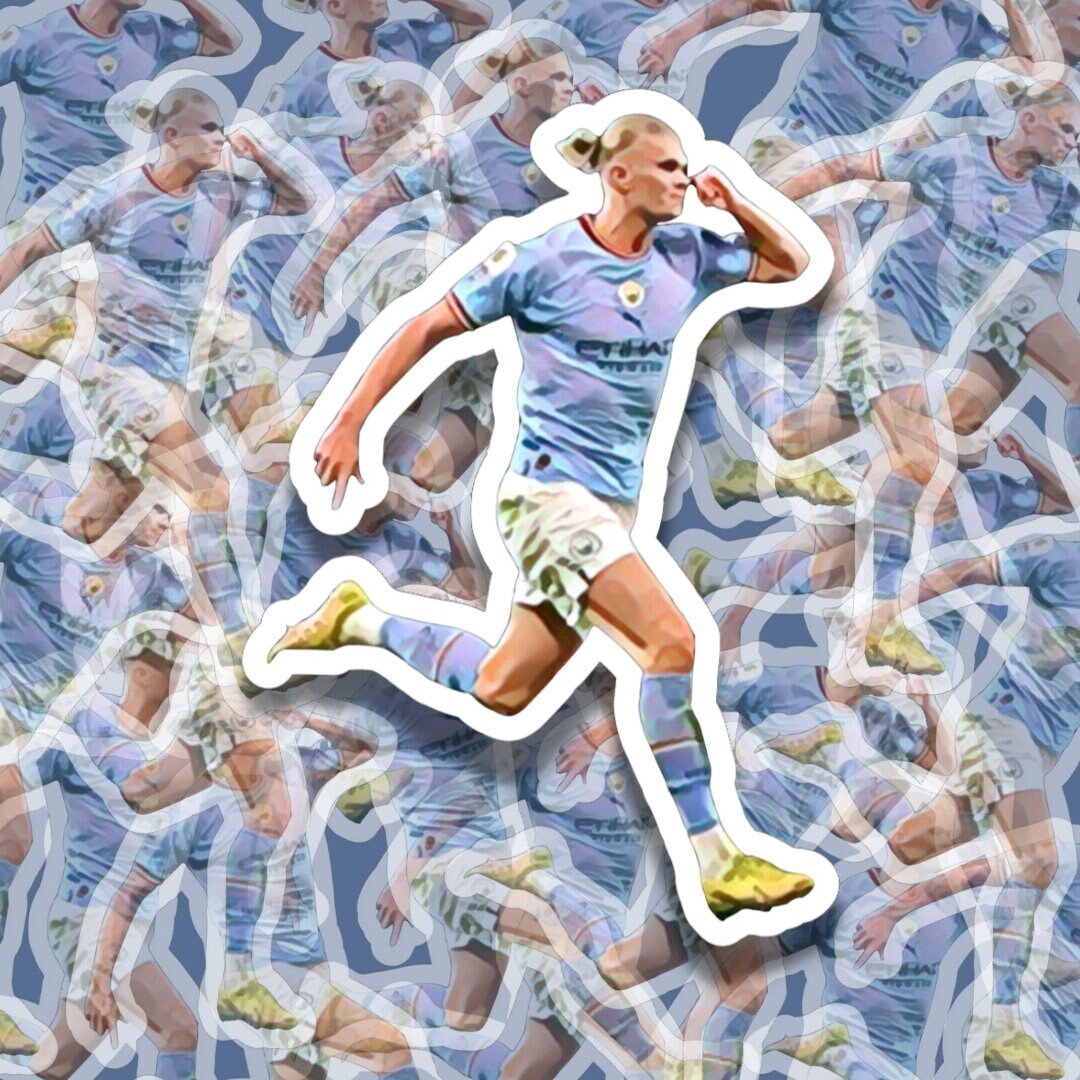 Erling Haaland Sticker Set Choose Your Set Size: 2, 3, or 4 Stickers ...
