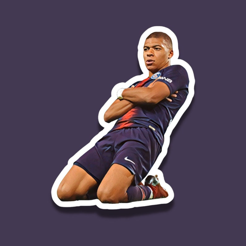 Kylian Mbappe Sticker Set Choose Your Set Size: 2, 3, or 4 Stickers ...
