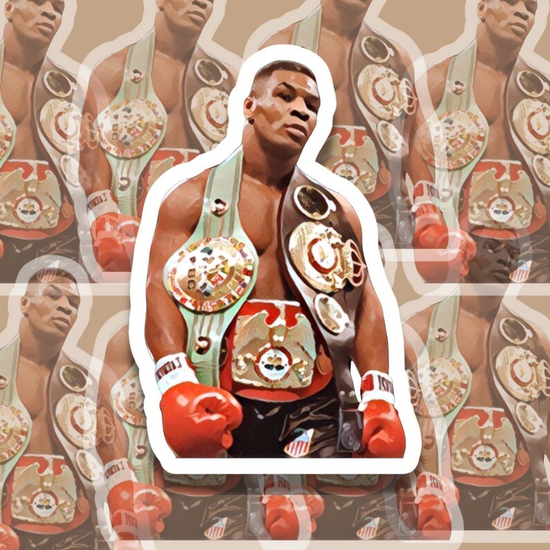 Mike Tyson Sticker Set Choose Your Set Size: 2, 3, or 4 Stickers ...