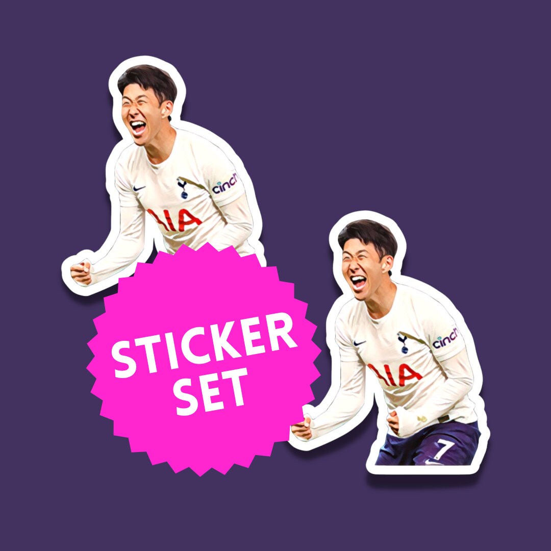 Son Heung-min Sticker Set Choose Your Set Size: 2, 3, or 4 Stickers ...