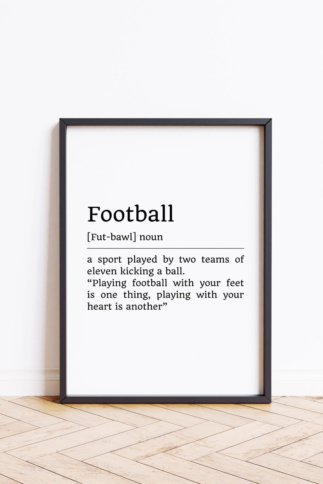 FOOTBALL DEFINITION PRINT Football Prints Football Wall - Etsy