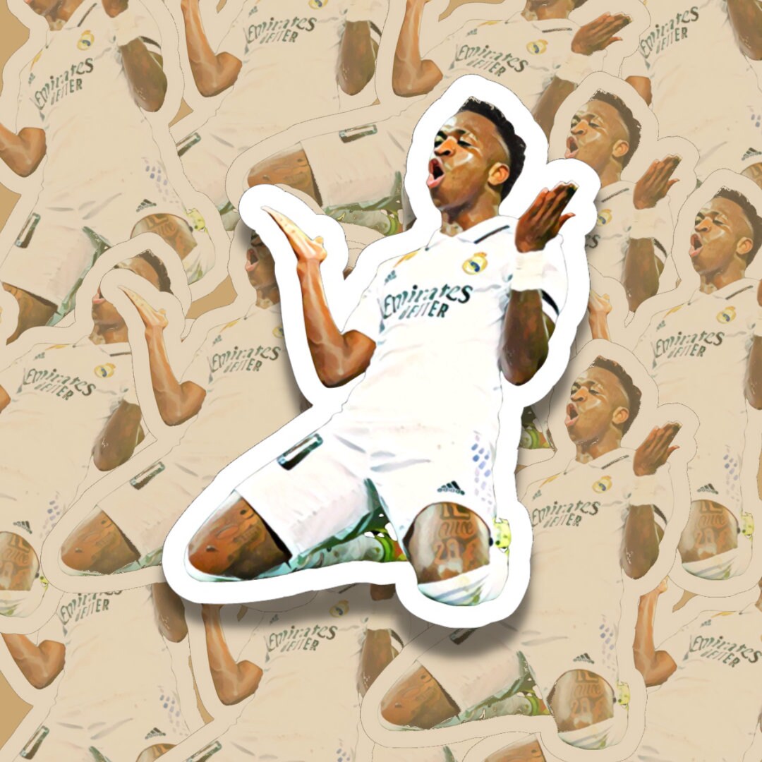 Vinicius Jr Sticker Set Choose Your Set Size: 2, 3, or 4 Stickers ...