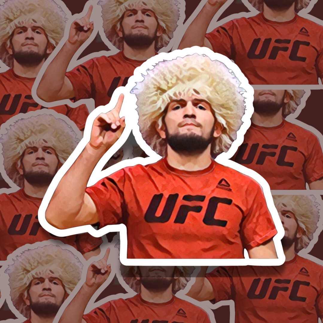 Khabib Nurmagomedov Sticker Set UFC Undefeated Lightweight - Etsy UK